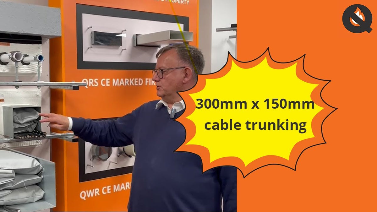 Cable Trunking (300mm x 150mm) Penetrating a Wall – Quelfire