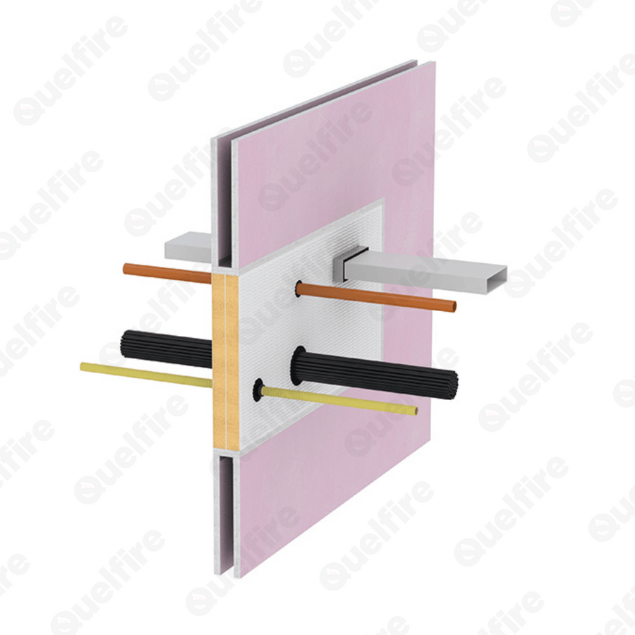 QuelStop Ablative Coated Rockwool Mineral Wool Fire Batt | Quelfire