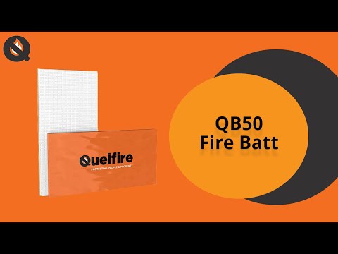 QuelStop Ablative Coated Rockwool Mineral Wool Fire Batt | Quelfire